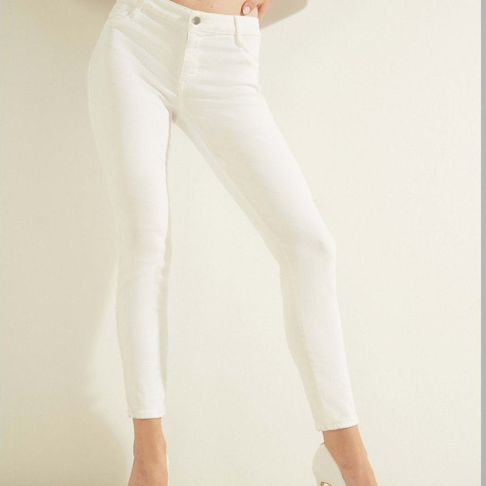 Guess Curvy Fit Mid-Rise Skinny Jeans - Gem
